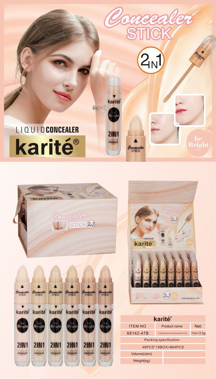 (AIKO) KARITE BE BRIGHT 2IN1 LIQUID CONCEALER STICK (58142) | Shopee ...