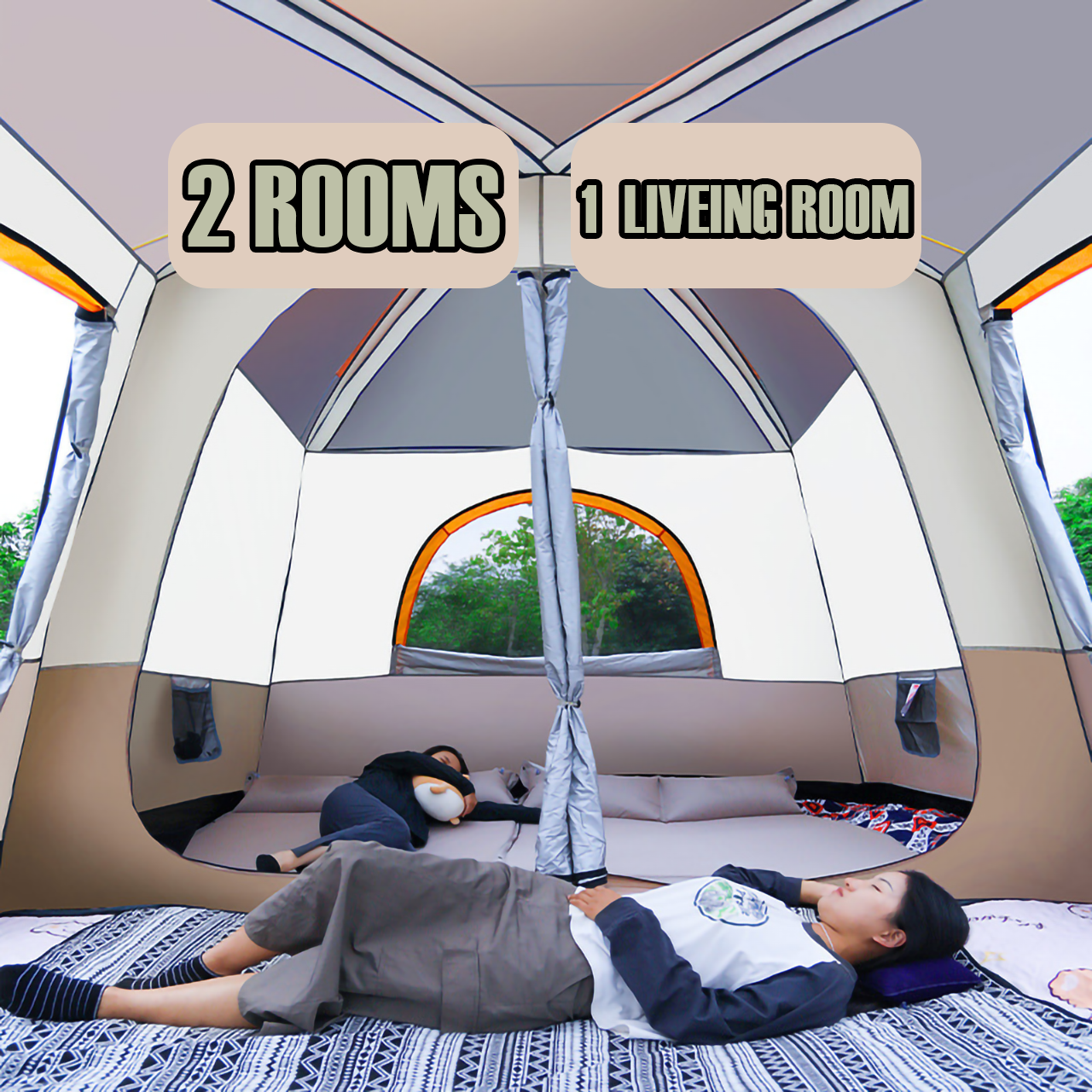 NEVERLAND Khemah Camel Unta Tent Camping Khemah Waterproof Camping Tent ...