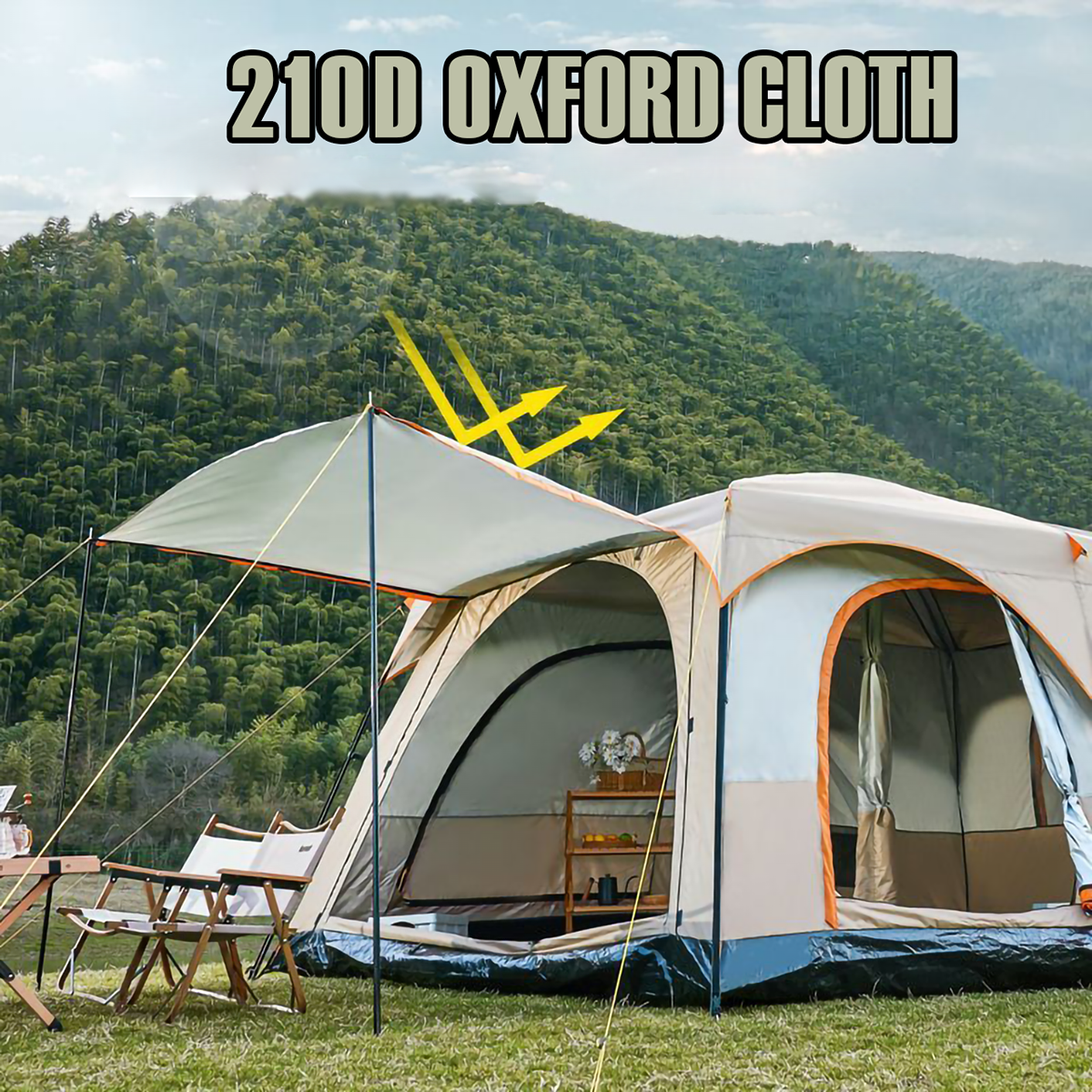 NEVERLAND Khemah Camel Unta Tent Camping Khemah Waterproof Camping Tent ...