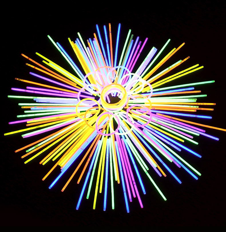 Disposable Colorful Fluorescent Sticks Concert Outdoor Event Luminous ...