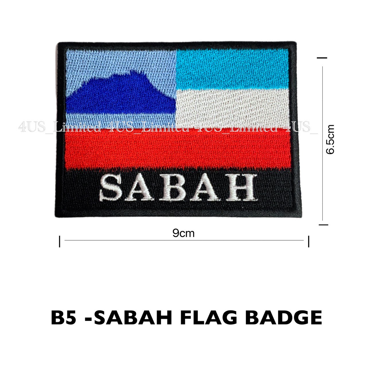 EMBROIDERY LOGO BADGES SABAH FLAG | INDONESIA FLAG PATCH | Shopee Malaysia