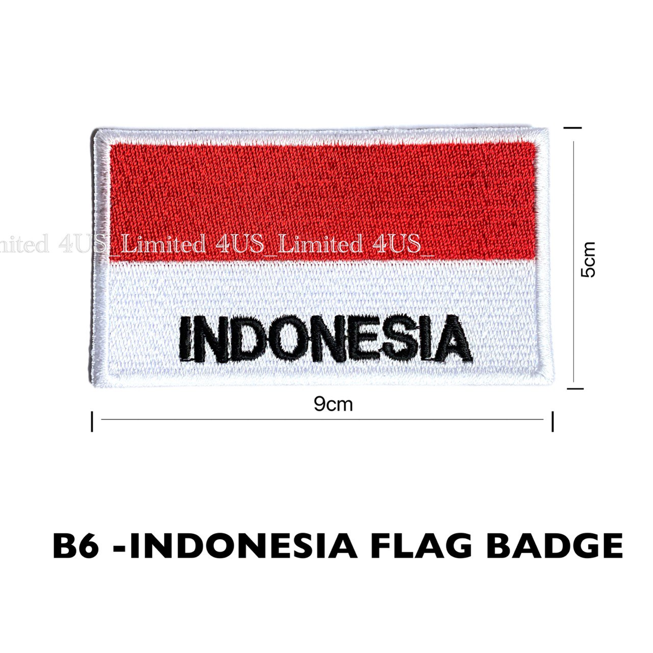EMBROIDERY LOGO BADGES SABAH FLAG | INDONESIA FLAG PATCH | Shopee Malaysia