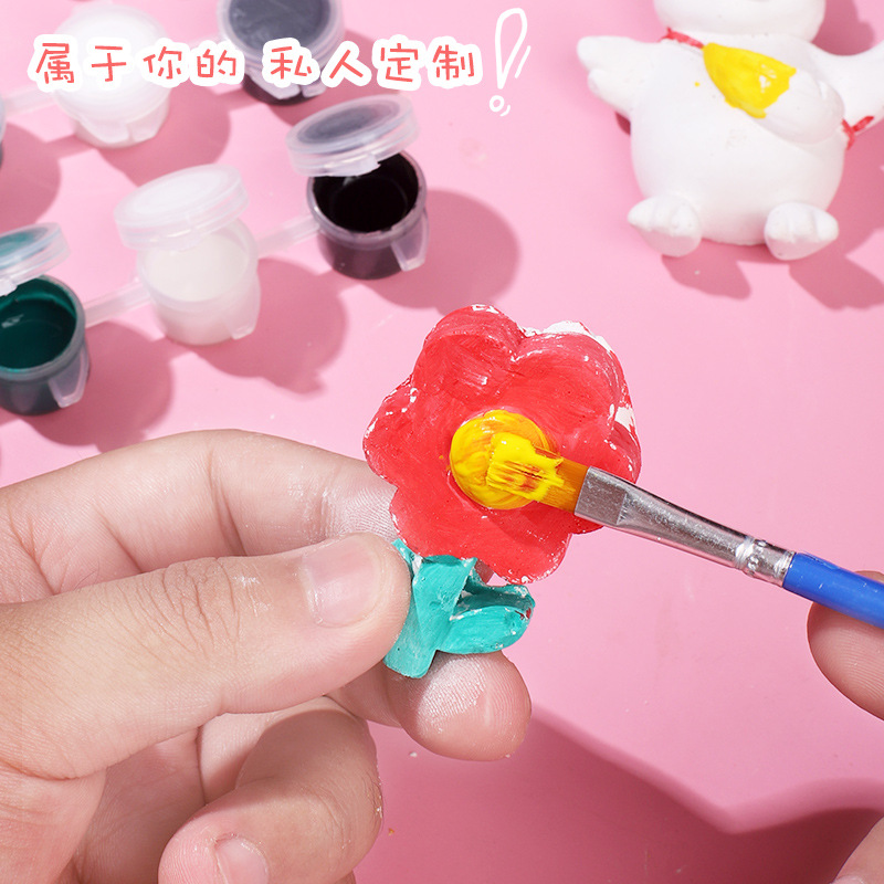 Plaster Doll Children's Coloring Painting Creative Graffiti DIY Painted ...