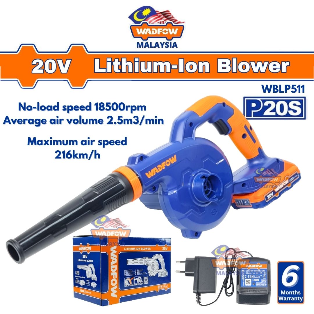 WADFOW P20v Series Cordless Li-Ion Aspirator Blower 锂离子鼓风机 - WBLP511 ...