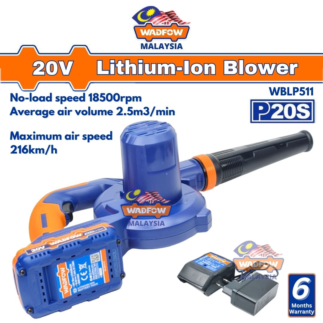 WADFOW P20v Series Cordless Li-Ion Aspirator Blower 锂离子鼓风机 - WBLP511 ...