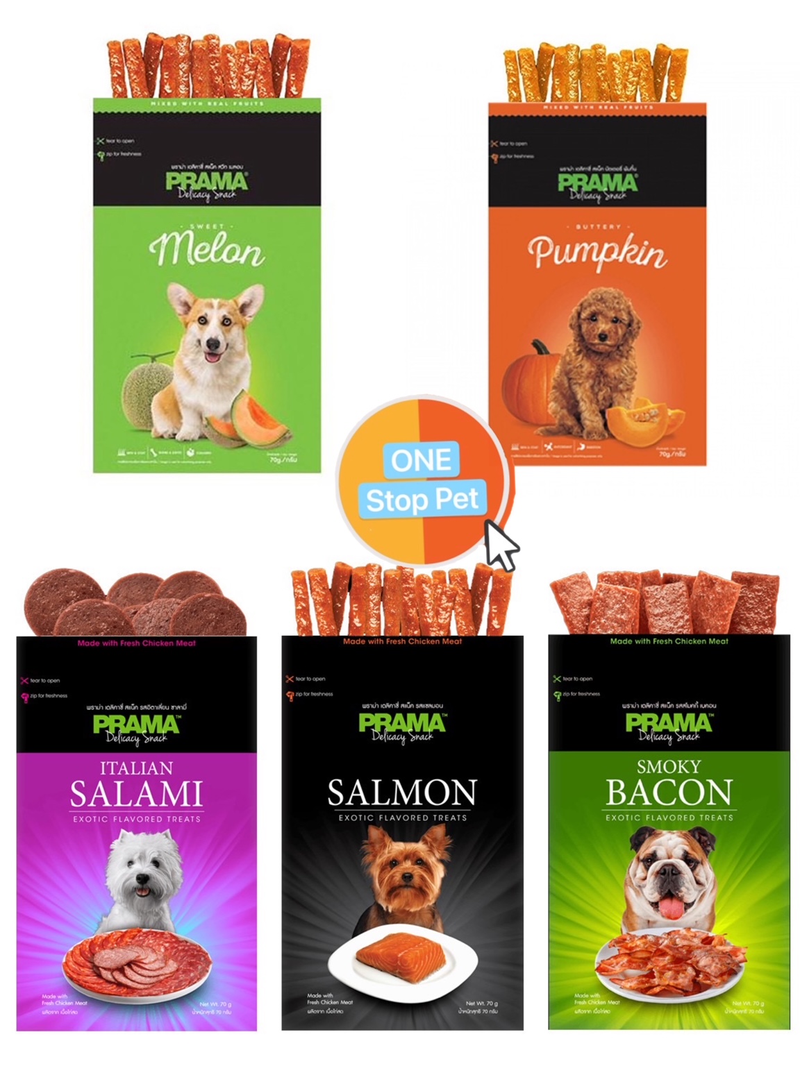 PRAMA DELICACY SNACK 70G - Snack For Dog - Dog Treats | Shopee Malaysia