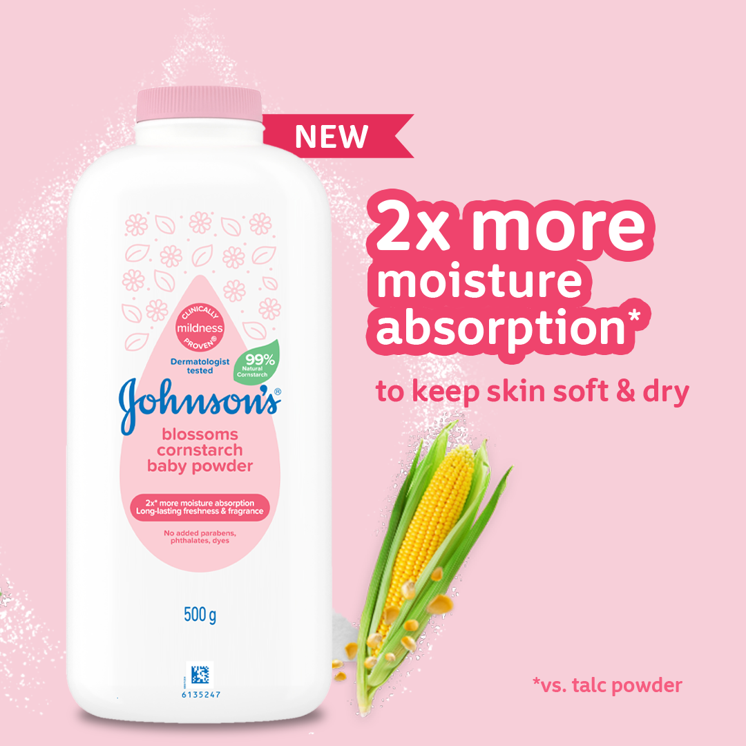 [Bundle of 2] Johnson's Baby Blossoms Cornstarch Powder 500g | Shopee ...