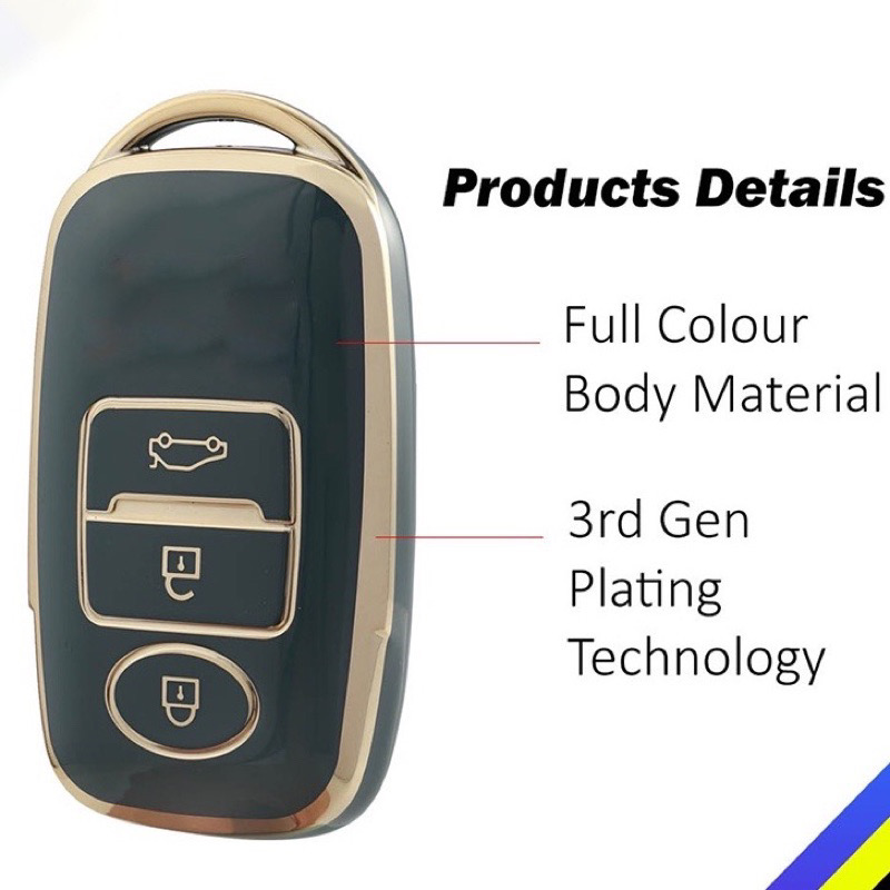 Toyota Vios 2023 Key Cover Car Casing Case Holder TPU Carbon Sarung ...