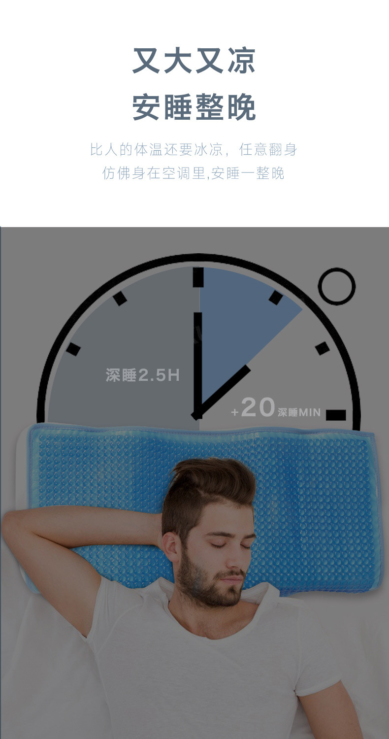 Cooling Gel Pillow Pad Mat Cool Gel Pad Overheat Relief Cooling Pillow ...