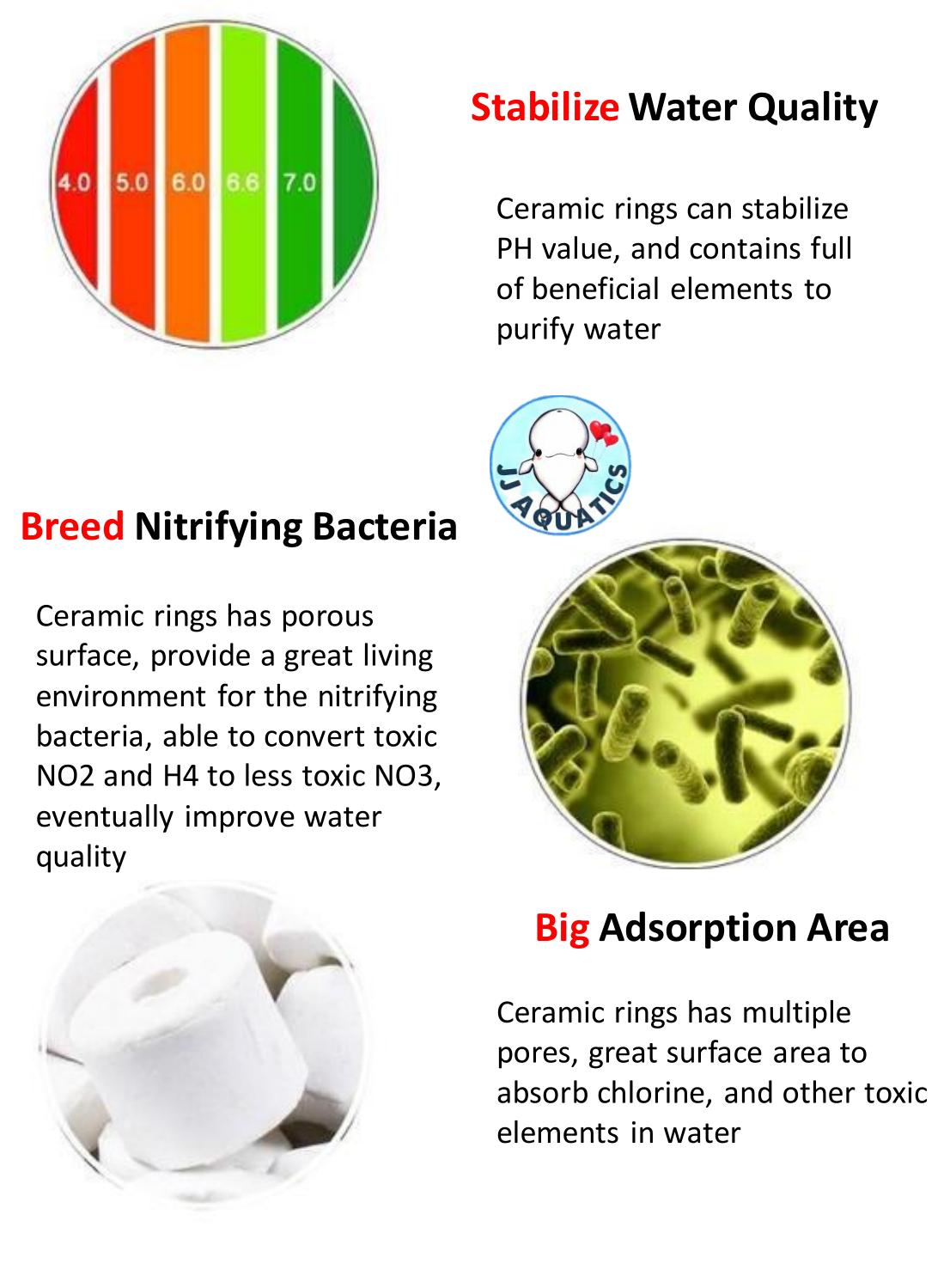 🔥Ready Stock🔥 Ceramic Ring 1KG Bio Ring Aquarium Fish Tank Filter Media ...