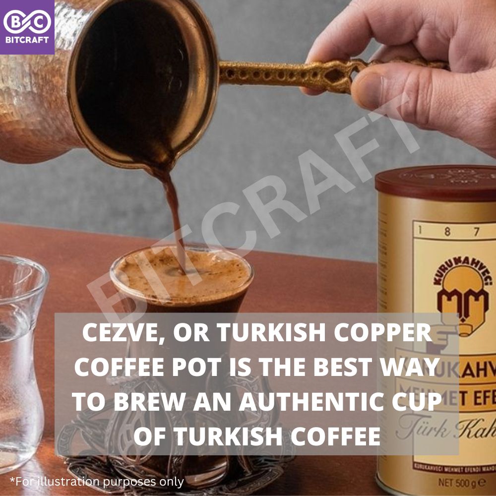 Turkish Copper Coffee Pot Maker Cezve Imported from Turkey Ibrik Teko ...