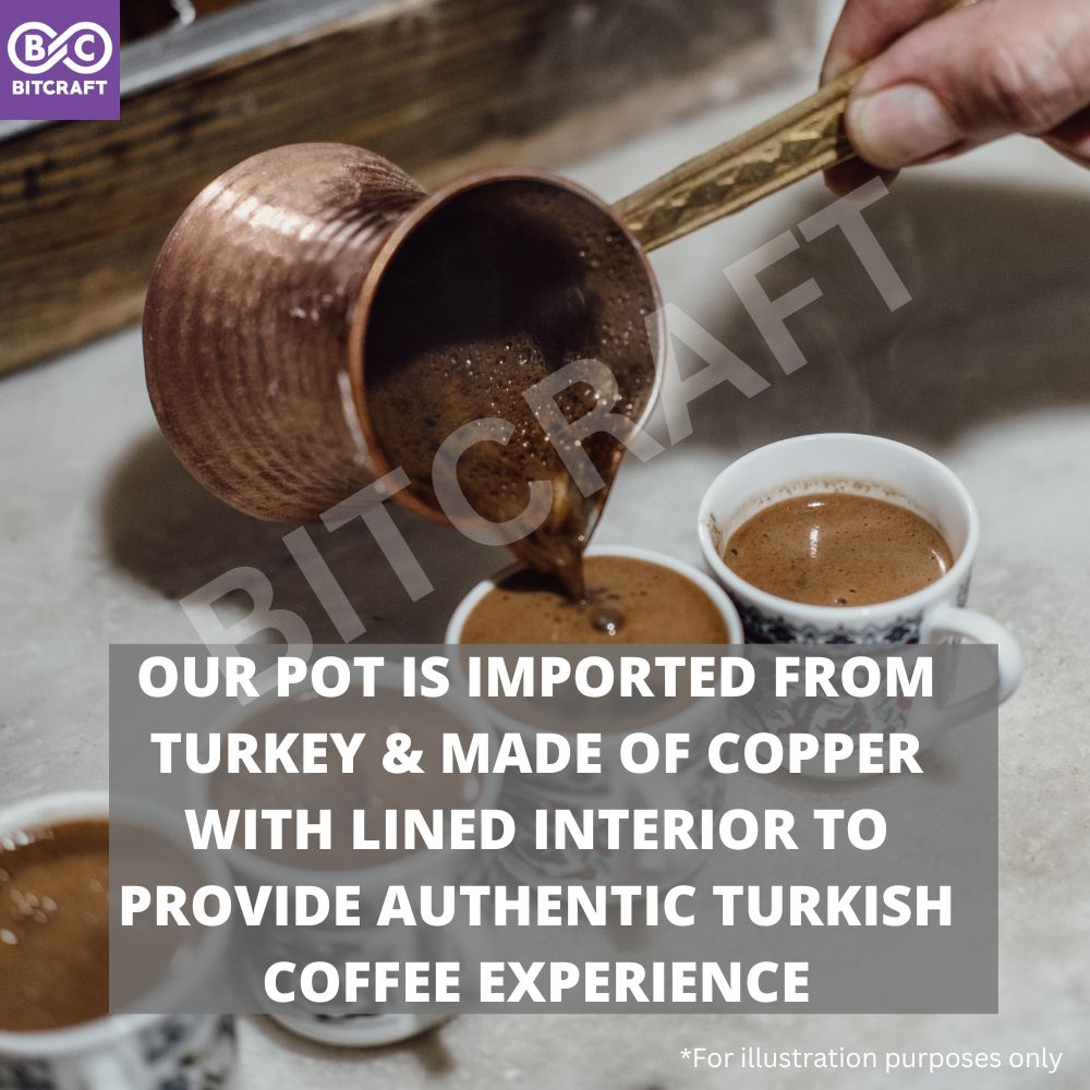 Turkish Copper Coffee Pot Maker Cezve Imported from Turkey Ibrik Teko ...