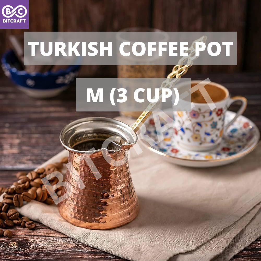 Turkish Copper Coffee Pot Maker Cezve Imported from Turkey Ibrik Teko ...