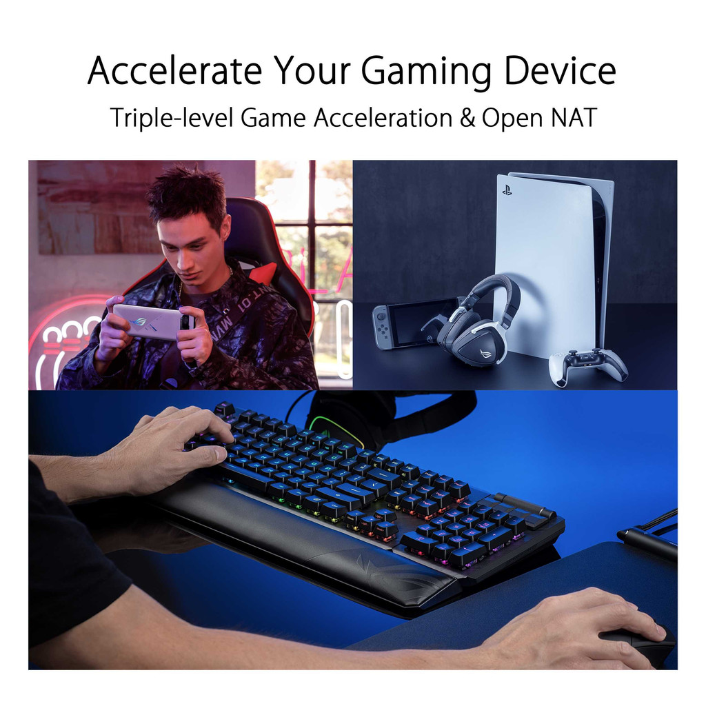 ASUS ROG Rapture GT6 AX10000 Tri-Band WiFi 6 RGB Gaming Mesh System ...