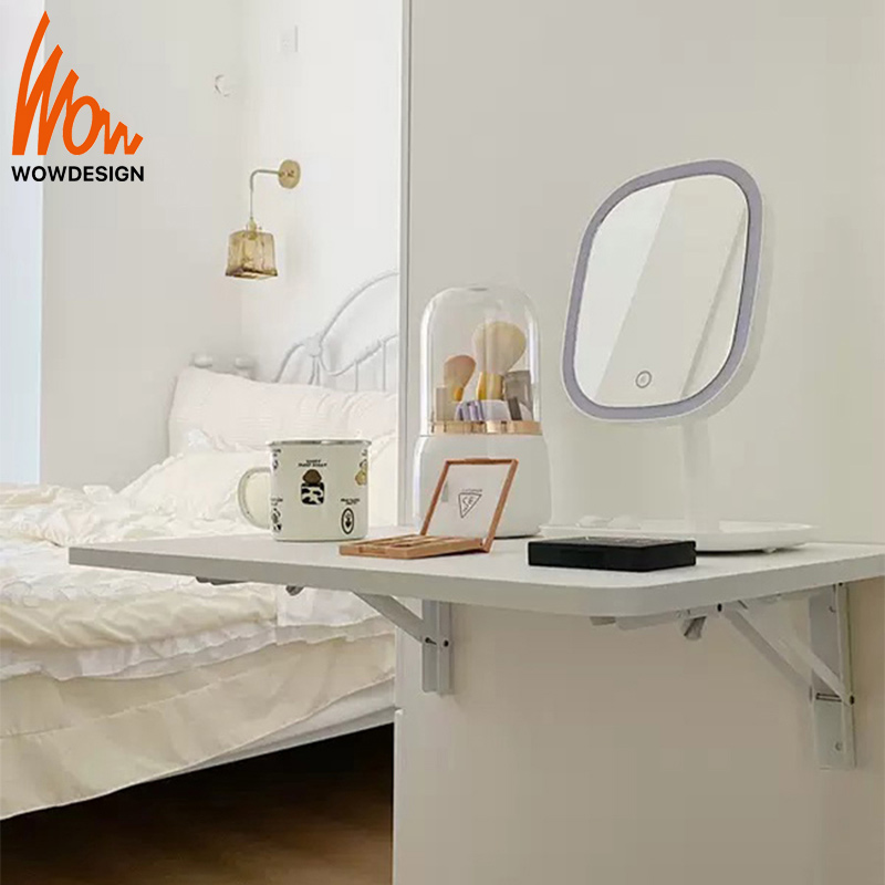 Foldable Table With Bracket Bedside Table Meja Lipat Wall Mounted ...