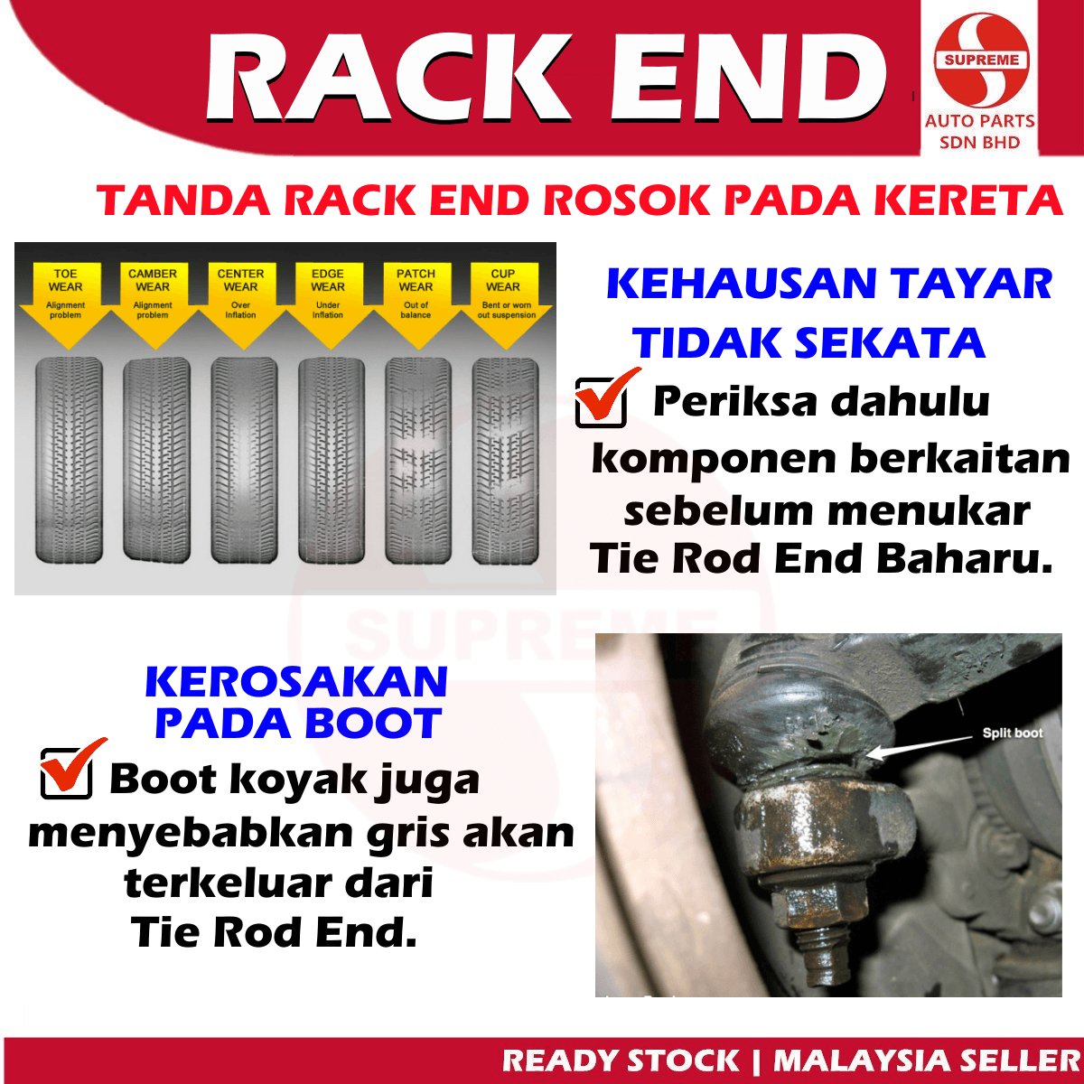 S2U Car Steering Rack End Tie Rod Inner Mitsubishi Triton 2WD 4410A172 ...