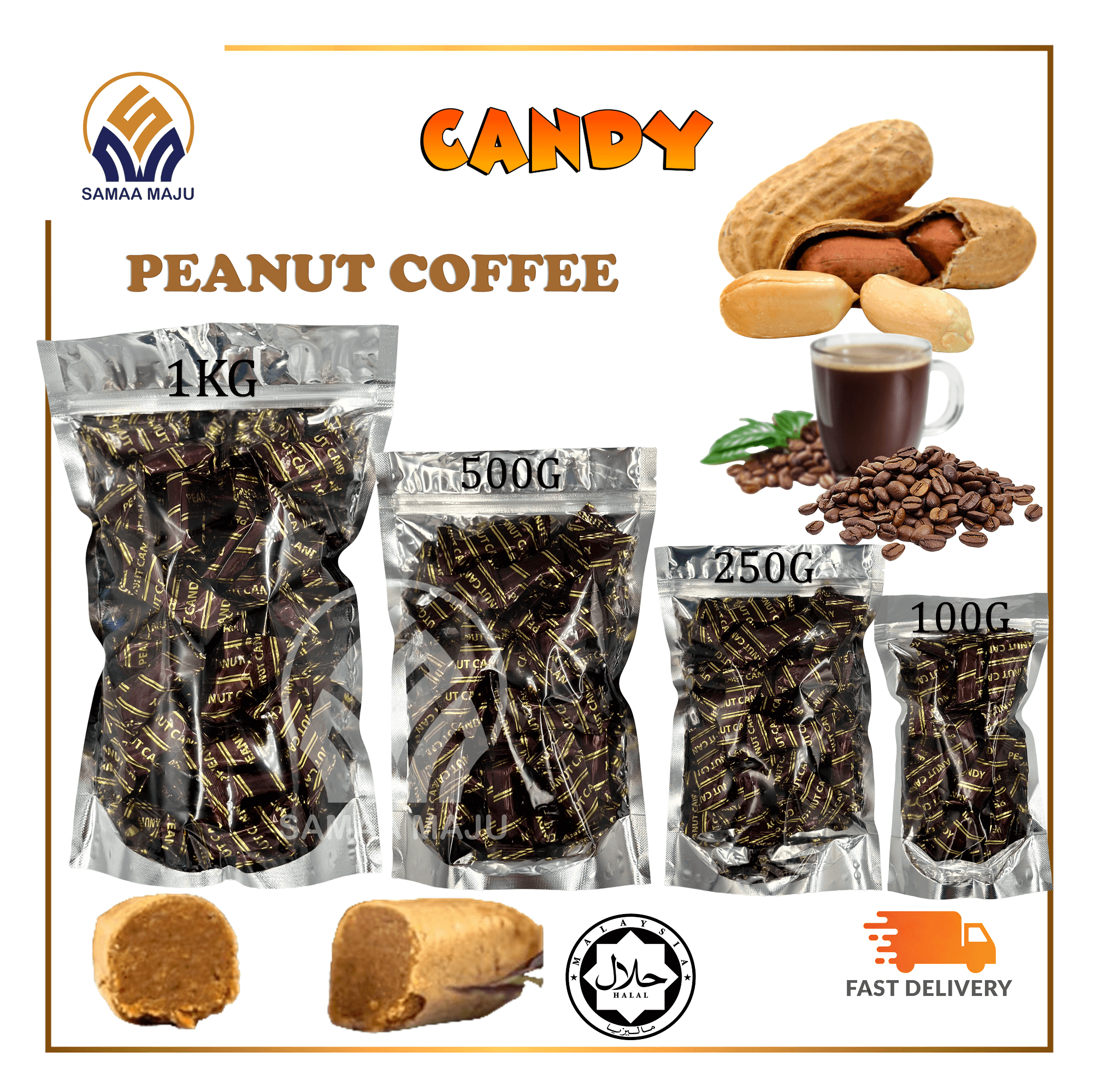 Barley Peanut Candy Kacang Tumbuk PEANUT CANDY (PEANUT BARLEY / PEANUT ...