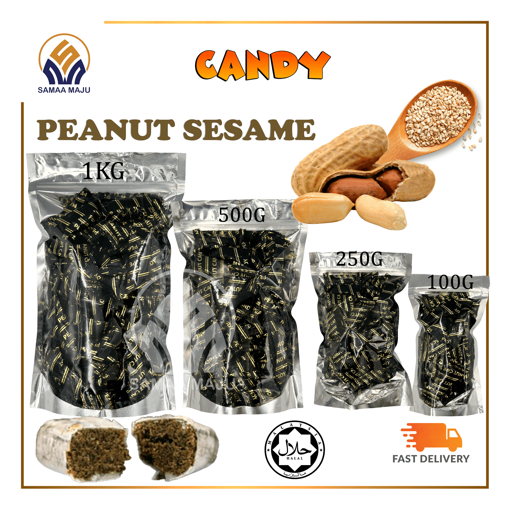 Barley Peanut Candy Kacang Tumbuk PEANUT CANDY (PEANUT BARLEY / PEANUT ...