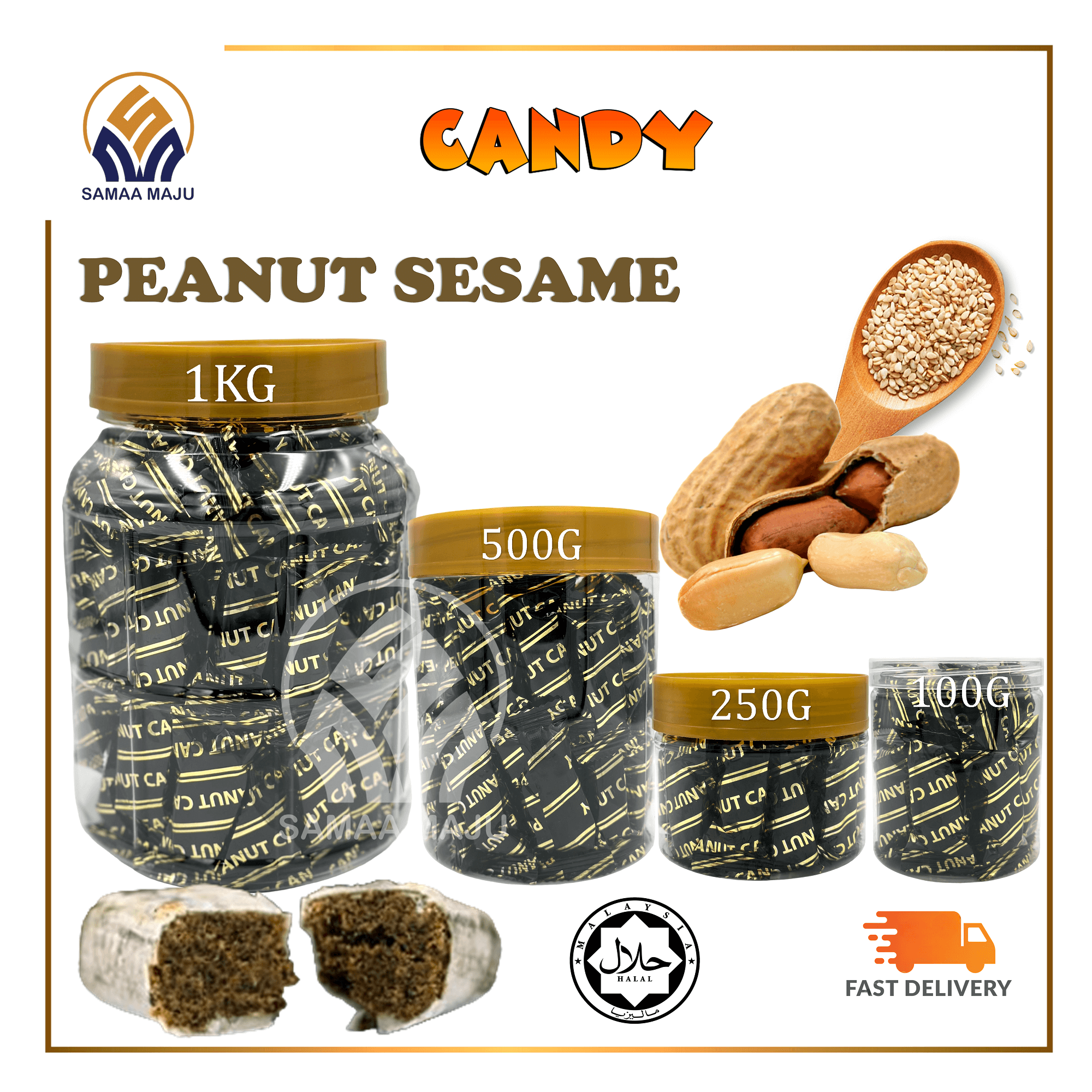 Barley Peanut Candy Kacang Tumbuk PEANUT CANDY (PEANUT BARLEY / PEANUT ...