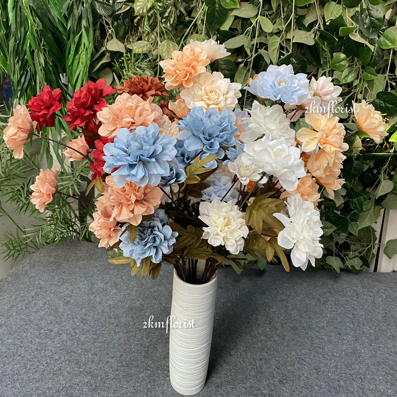 (3FLOWERS) PEONY ARTIFICIAL FAKE FLOWER Bouquet Living Home Decor ...