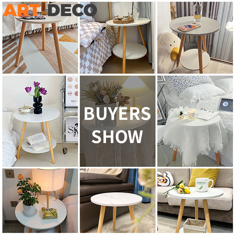 Round Table Side Table Bedside Table Meja Coffee Table Living Room ...