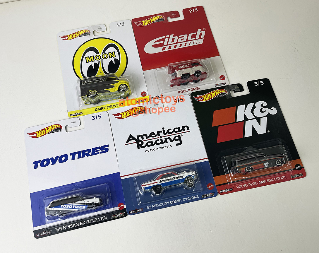 Hot Wheels Kool Kombi Eibach Dairy Delivery Mooneyes Nissan Skyline Toyo Tires Volvo P220 K&N ...