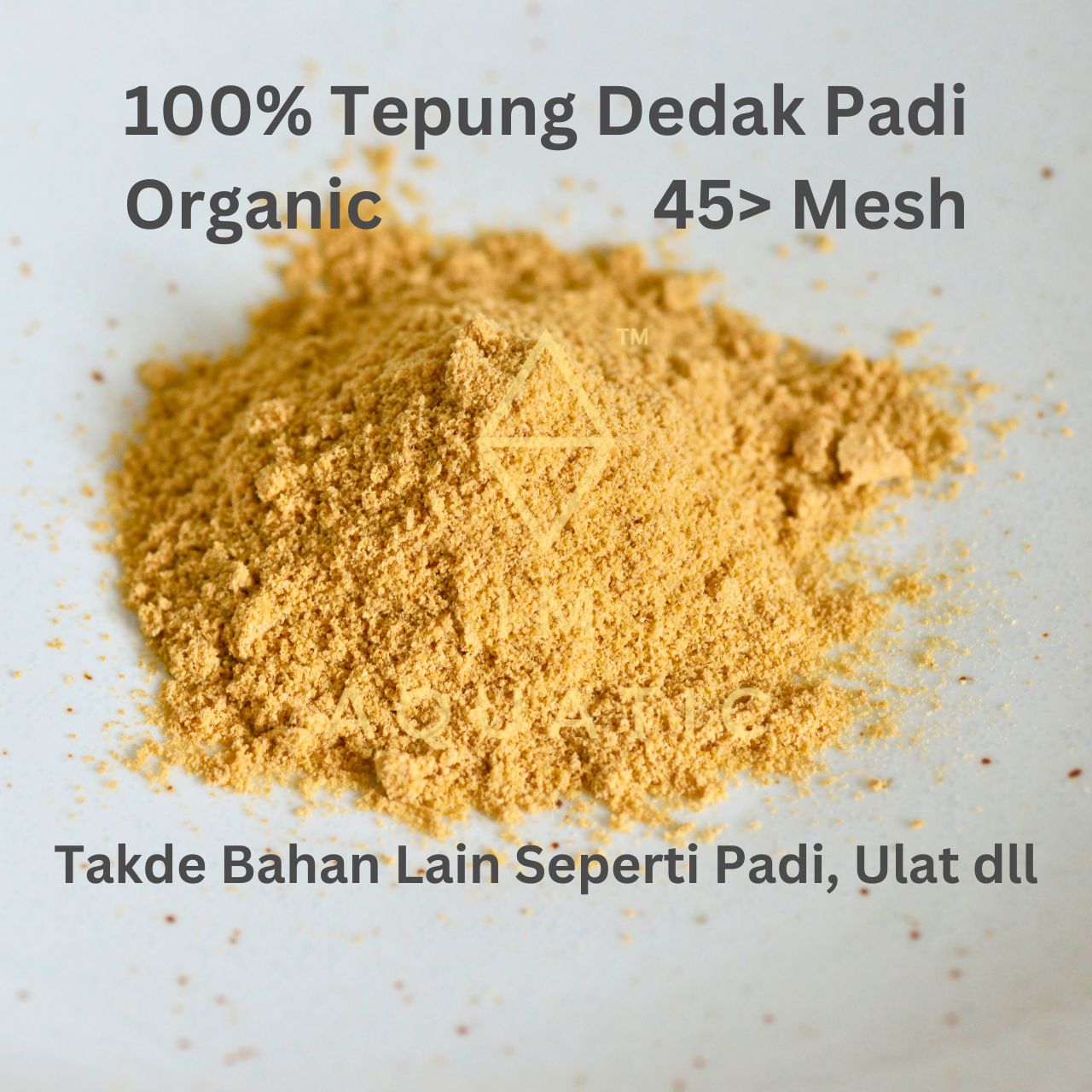 Tepung Dedak Padi halus 45> Mesh RICE BRAN Ikan Makanan Kutu Air Air ...