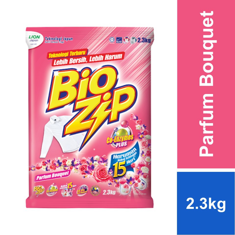 BIO-ZIP BIOZIP DETERGENT POWDER 2.3KG | Shopee Malaysia