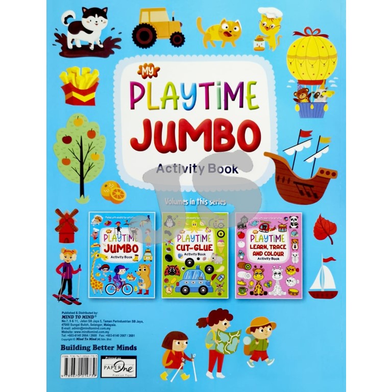 MY PLAYTIME ACTIVITY BOOK PACKED WITH MINFUL FUN ACTIVITIES CUT AND ...
