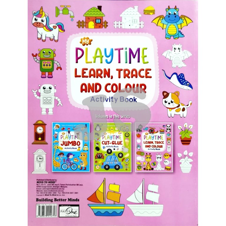 MY PLAYTIME ACTIVITY BOOK PACKED WITH MINFUL FUN ACTIVITIES CUT AND ...