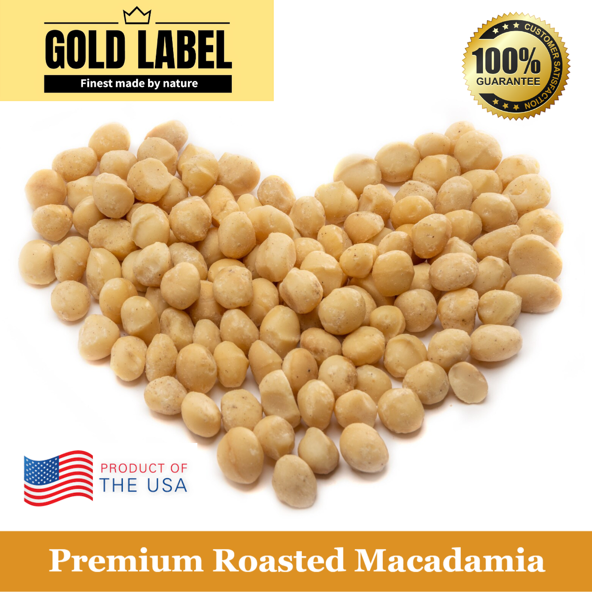 Gold Label Premium Natural Roasted Macadamia (Unsalted) 200g/400g ...