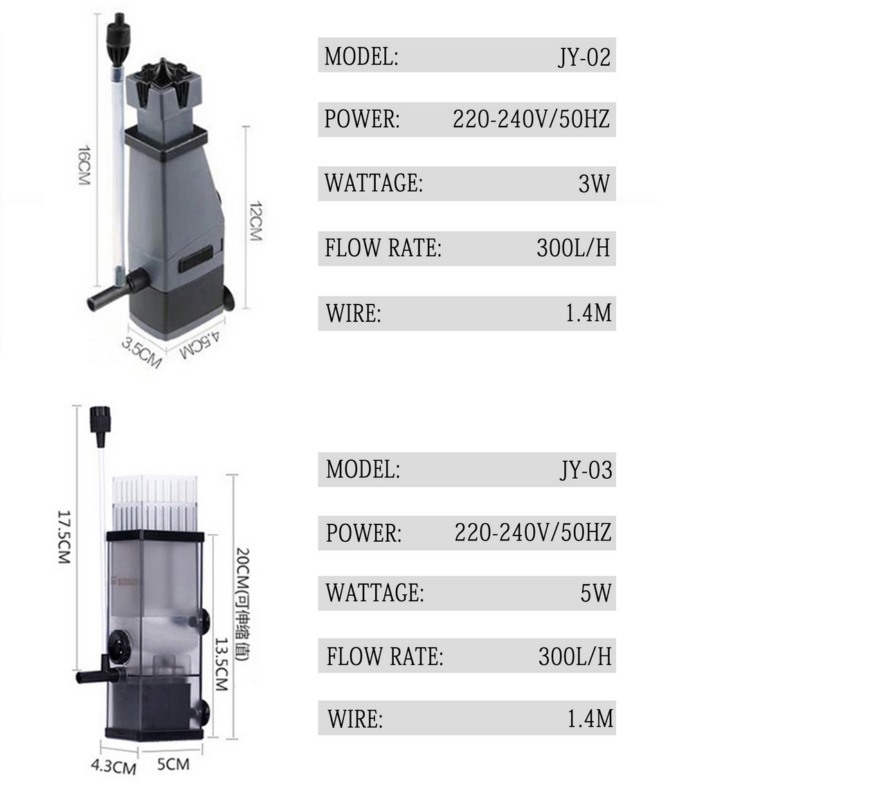 Aquarium Sunsun Oil Film Surface Skimmer JY 02 JY 03（草缸森森除油膜器） | Shopee ...