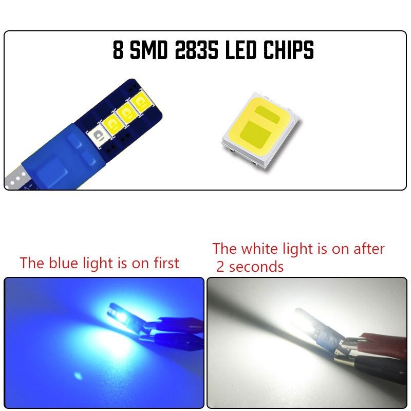 1pcs T10/w5w Wedge car led width lamp trunk cargo area lights door ...