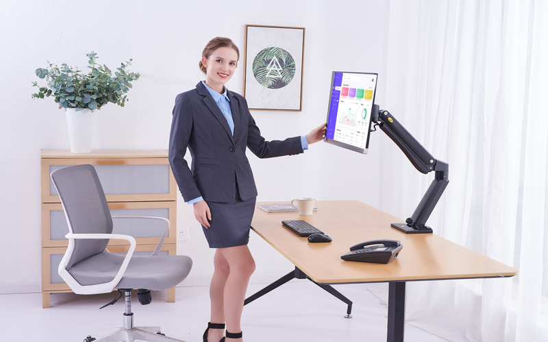 NB North Bayou Gas Strut 24"-42" 24 27 32 36 42 Inch Single Arm Table ...