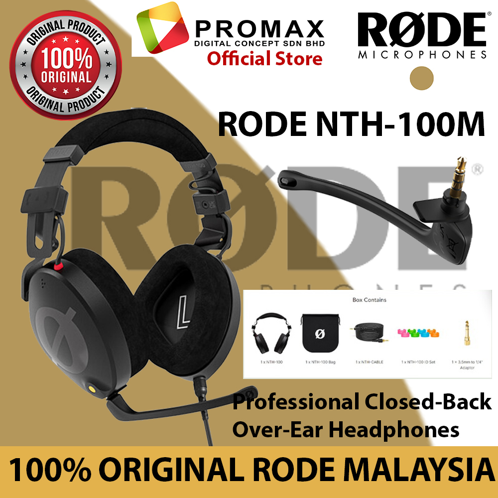 Rode NTH-100 NTH-100M Professional Closed-Back Over-Ear Headphones ...