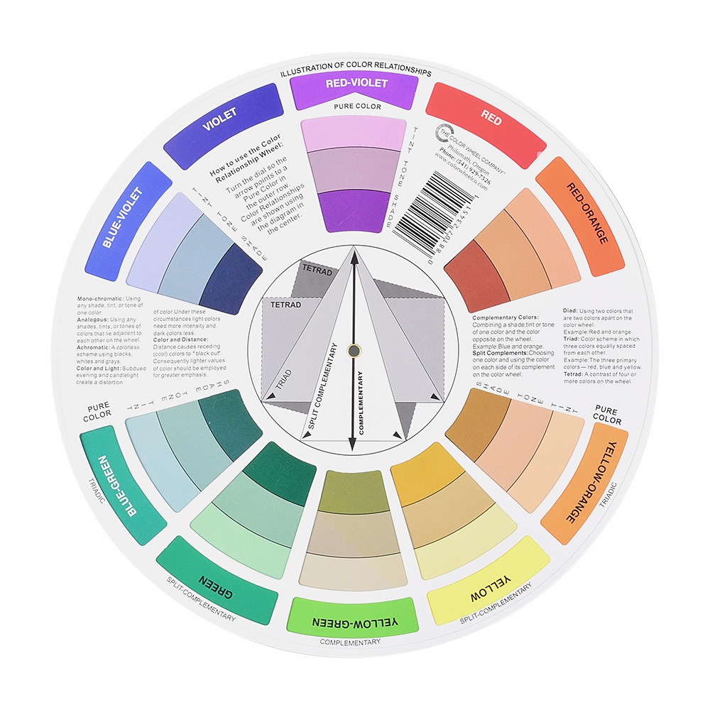 Palette Color Wheel 14/23 cm, Carta Warna | Shopee Malaysia