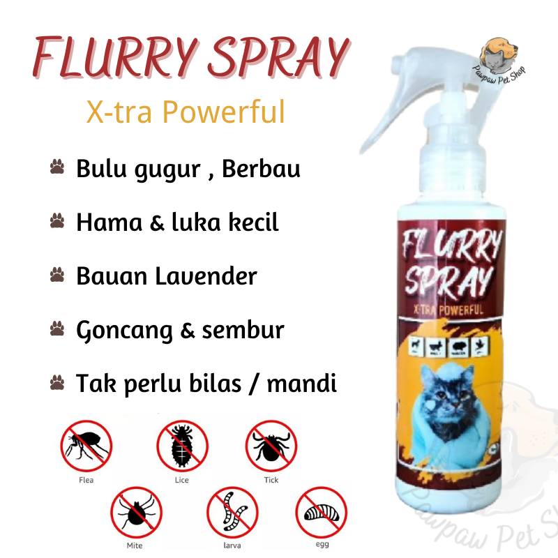 Pawpaw Flurry Spray Ubat Obat Kurap Fungus Sporo Luka Gatal Bulu Gugur ...