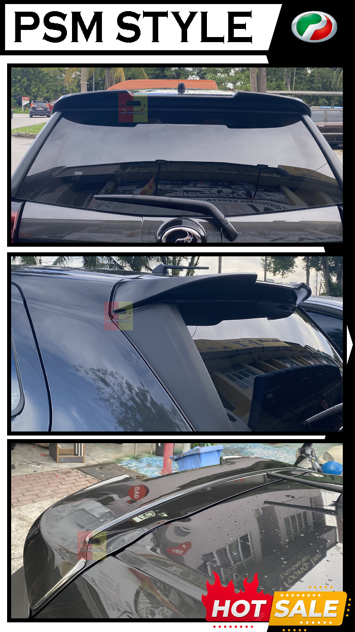 PERODUA AXIA 2023 PSM STYLE SPOILER DUCK TAIL REAR SPOILER NEW AXIA PSM ...