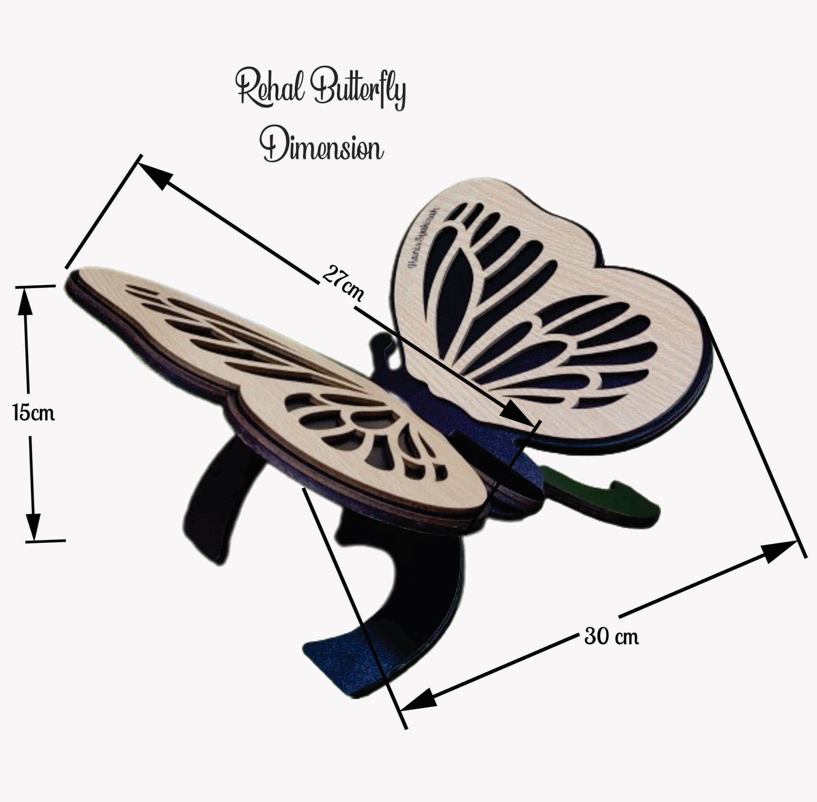 Rehal Butterfly Rehal Rama-Rama Percuma Ukir Nama Free Engrave Gift ...