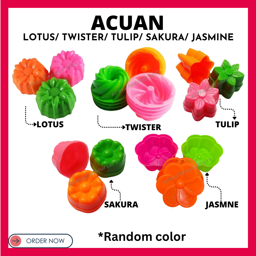 Acuan Kaswi Twister Viral Kuih Kasui Plastik Steamable Kukus 12pcs Mold ...