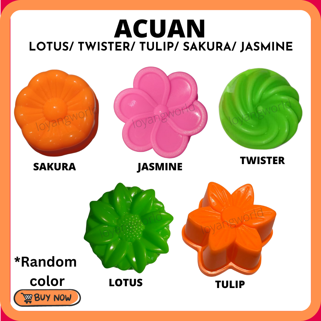 Acuan Kuih Kaswi Twister Viral Kasui Plastik Steamable Kukus 12/24pcs ...