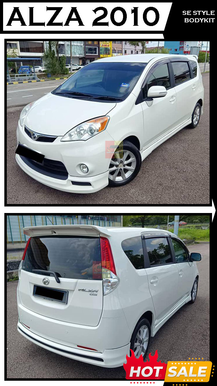 PERODUA ALZA 2010-2013 SE STYLE FULLSET BODYKIT (SE) ALZA FRONT SKIRT ...