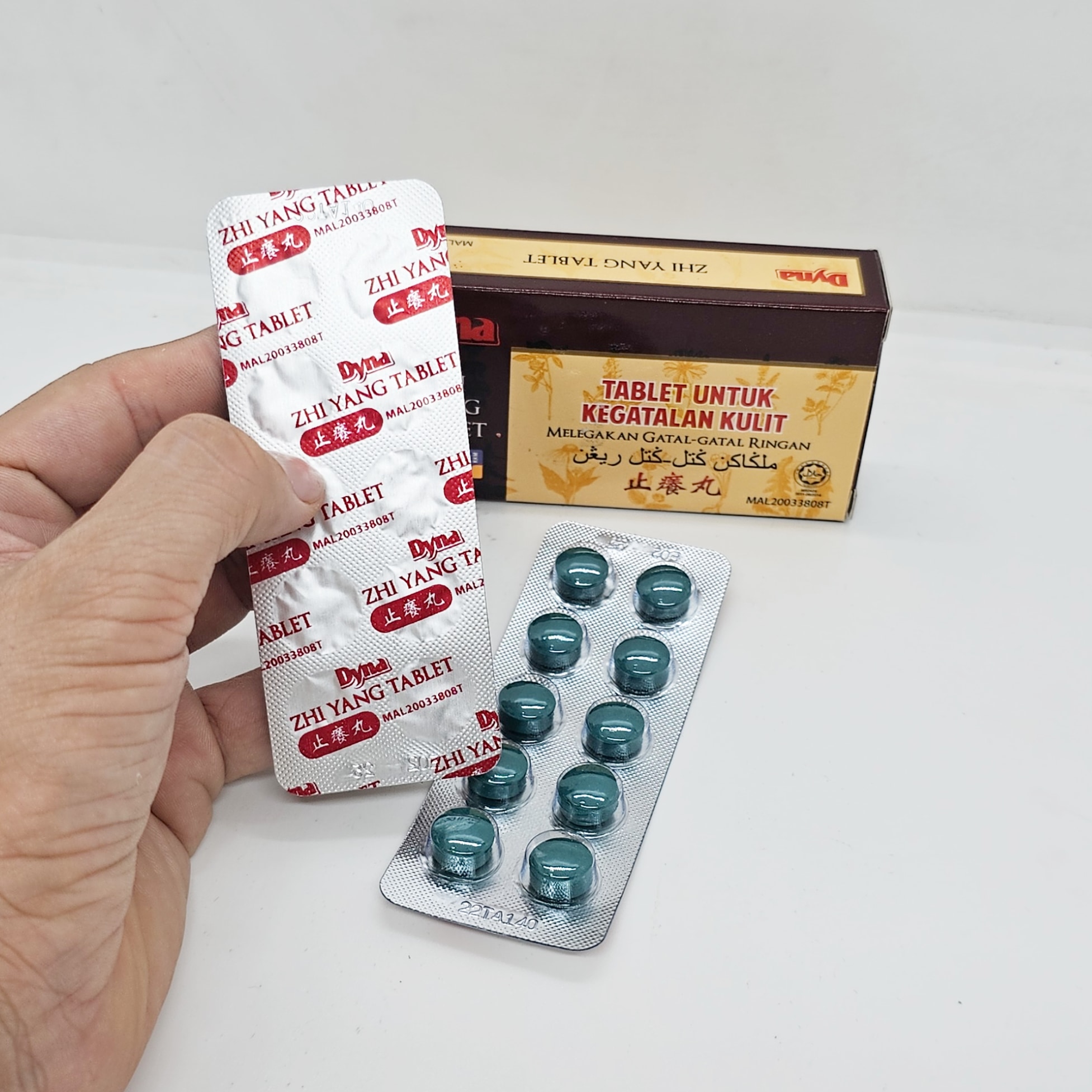 Dyna Tablet Untuk Kegatalan Kulit HALAL (2 x 10s) 止痒丸 Melegakan Gatal ...