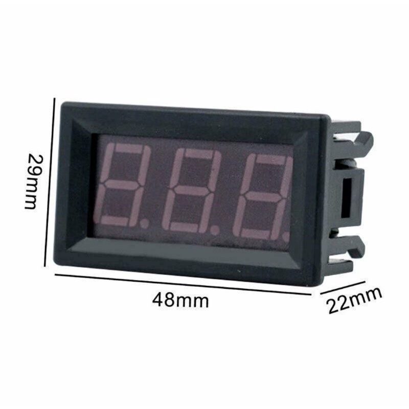 12V 24V Car Motorcycle Battery Volt Meter Voltmeter Voltage Meter ...