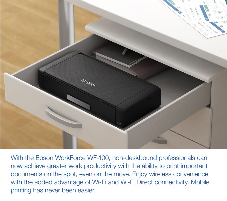 Epson WF-100 Mobile Portable Printer | Shopee Malaysia