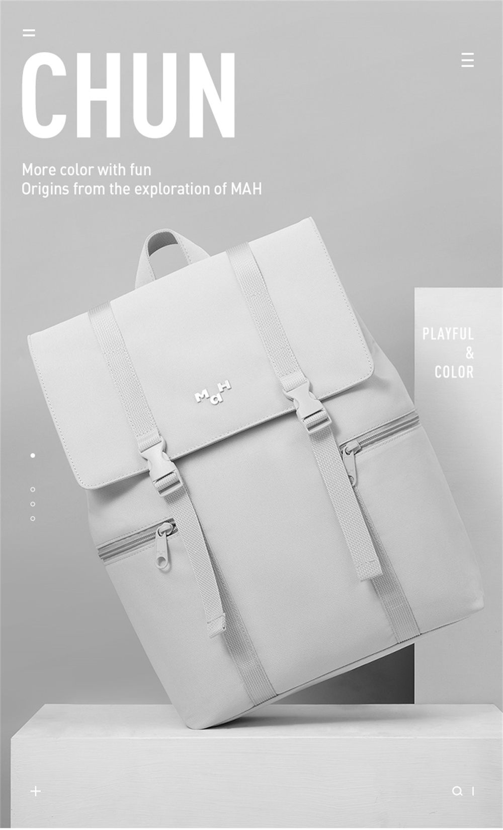 MAH Siro Waterproof Backpack Beg Laptop Compartment with Zip (14/15.6 ...