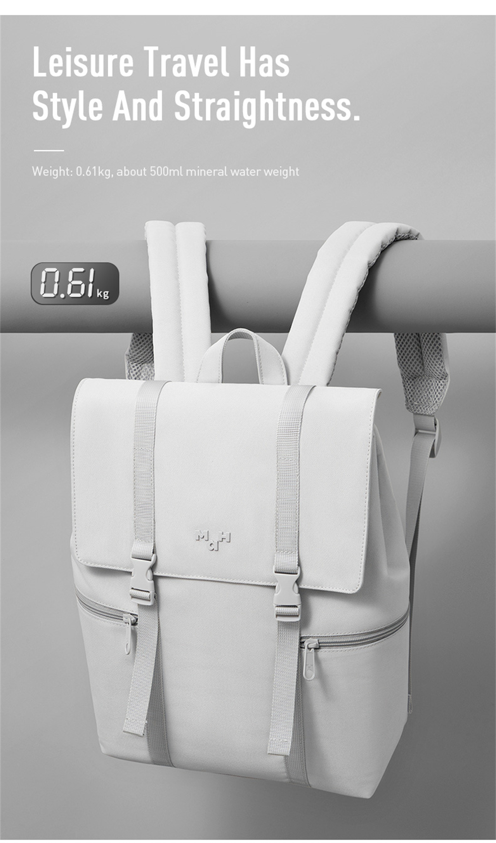MAH Siro Waterproof Backpack Beg Laptop Compartment with Zip (14/15.6 ...