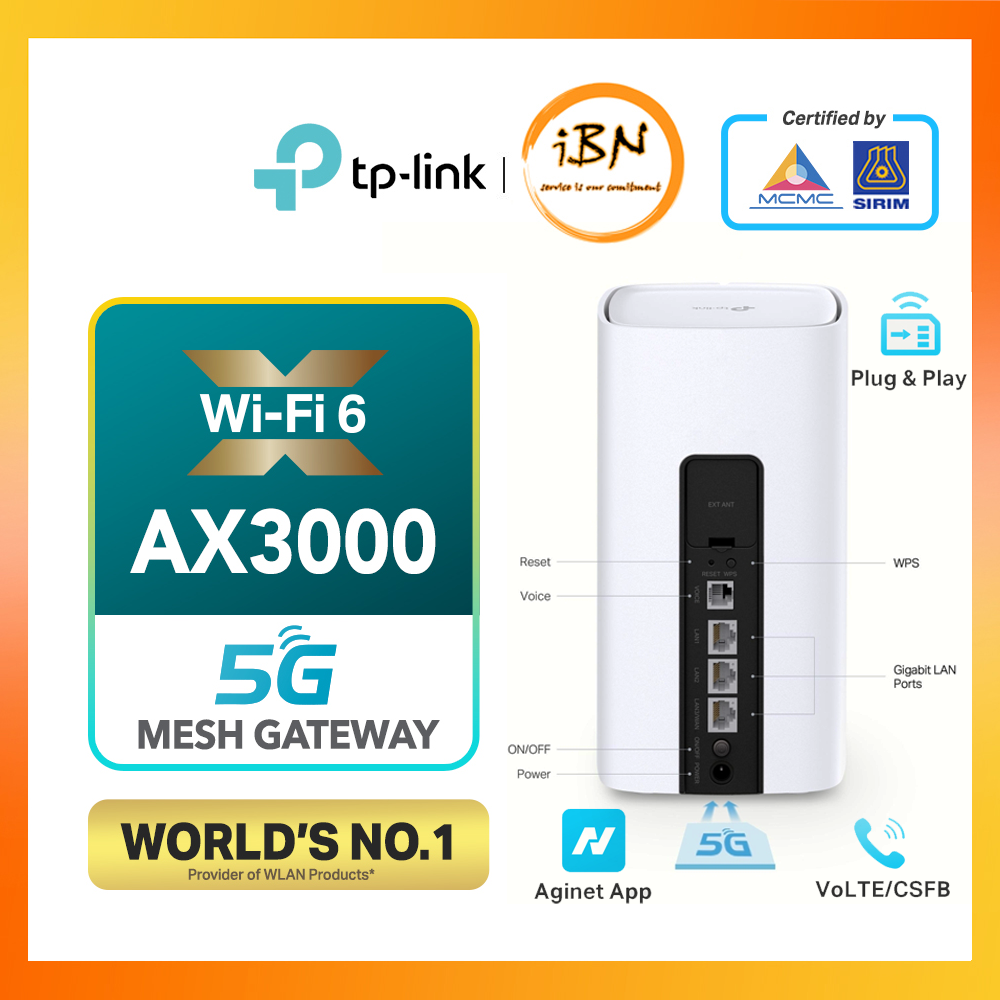 TP-Link Umobile Home 5G NX510v 5G AX3000 Wi-Fi6 Telephony Router ...