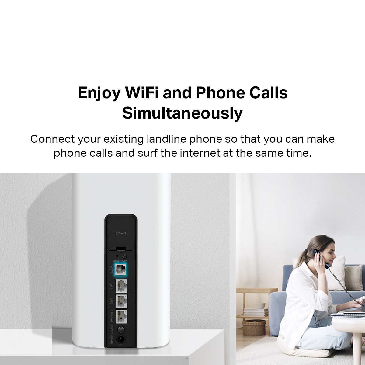 TP-Link Umobile Home 5G NX510v 5G AX3000 Wi-Fi6 Telephony Router ...