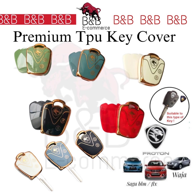 Proton Saga BLM Flx Satria Neo Waja Wira Car Key Cover Kunci Kereta ...